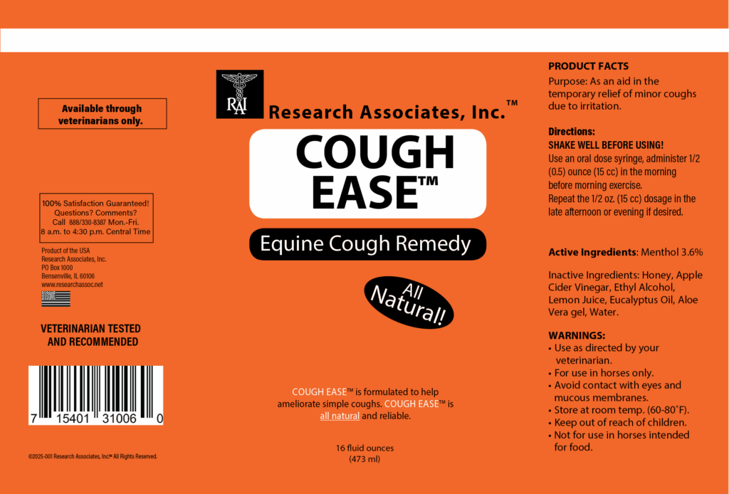 Cough Ease™ 16 oz - Research Associates, Inc.